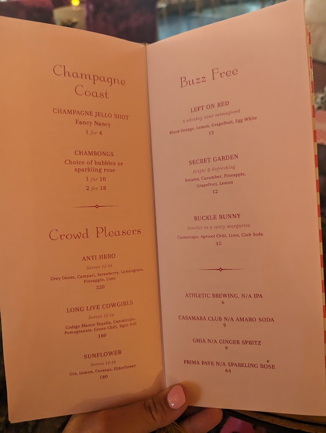 White Limozeen Menu | Nashville Rooftop Dining | Global Bites & Cocktails